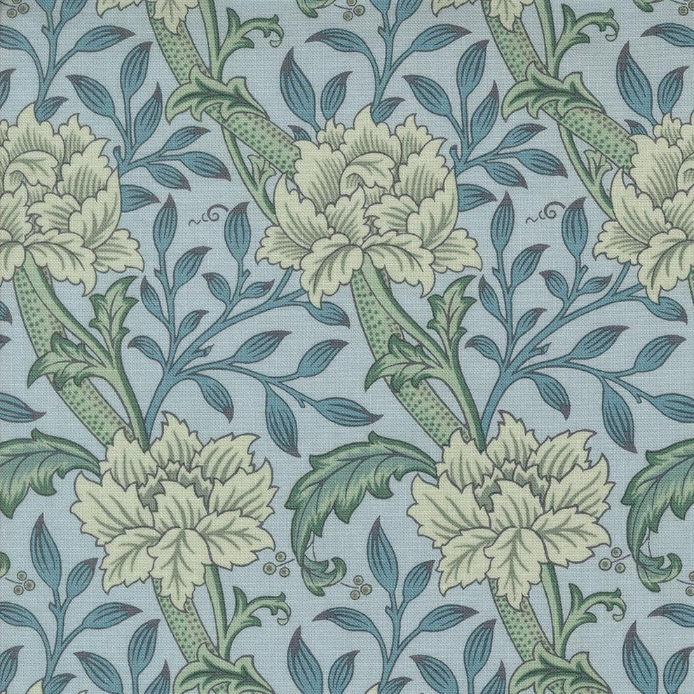 Moda Fabrics Morris Manor Morris Manor Sky 8391 13 by Barbara Brackman ...