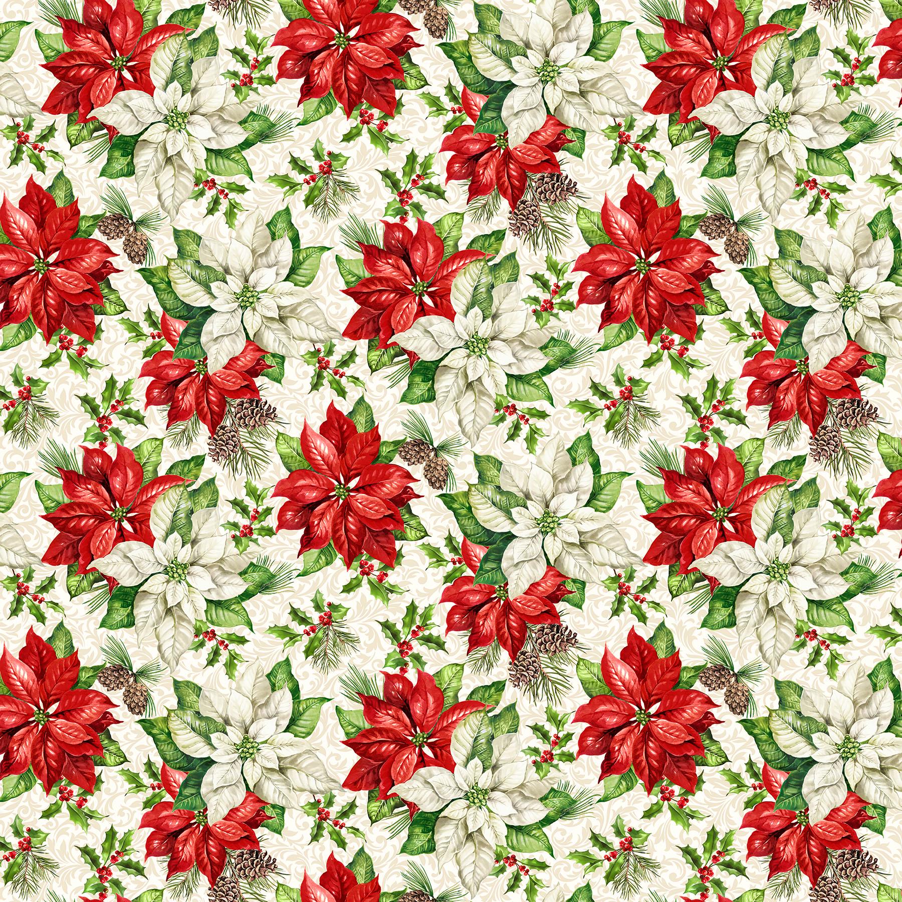 Northcott Holiday Joy DP28069-11 by Deborah Edwards 100% cotton – Hawk ...