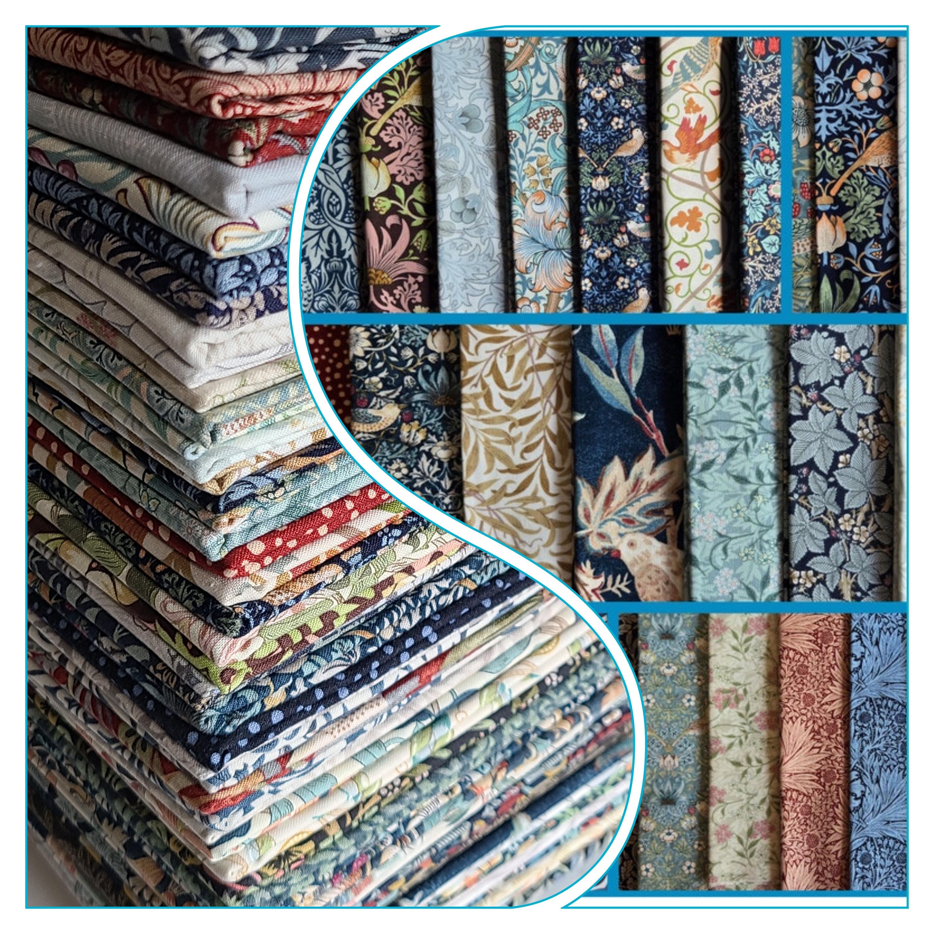 Free Spirit ORIGINAL MORRIS Co. fat quarter bundles William Morris flo ...